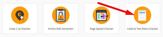 Free Code to Text Ratio Checker | SEOToolsCentre