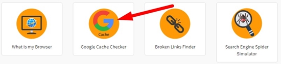 Google Cache Checker Tool | SEOToolsCentre